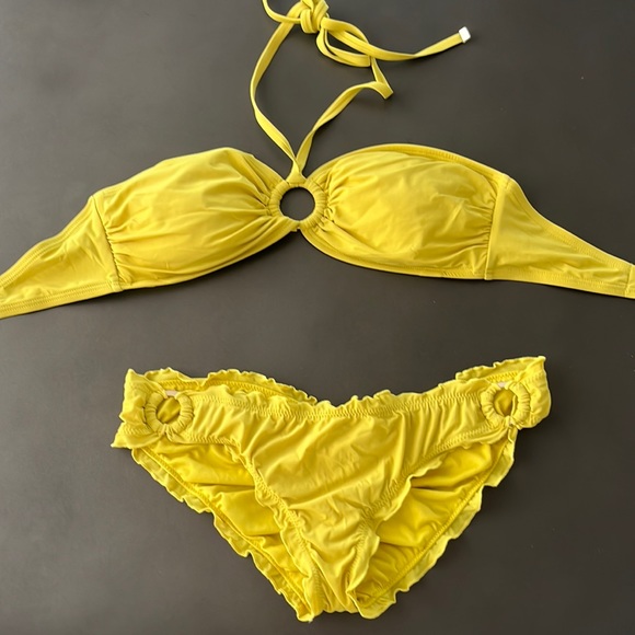 kate spade | Swim | Kate Spade Yellow Ruffle Bikini | Poshmark